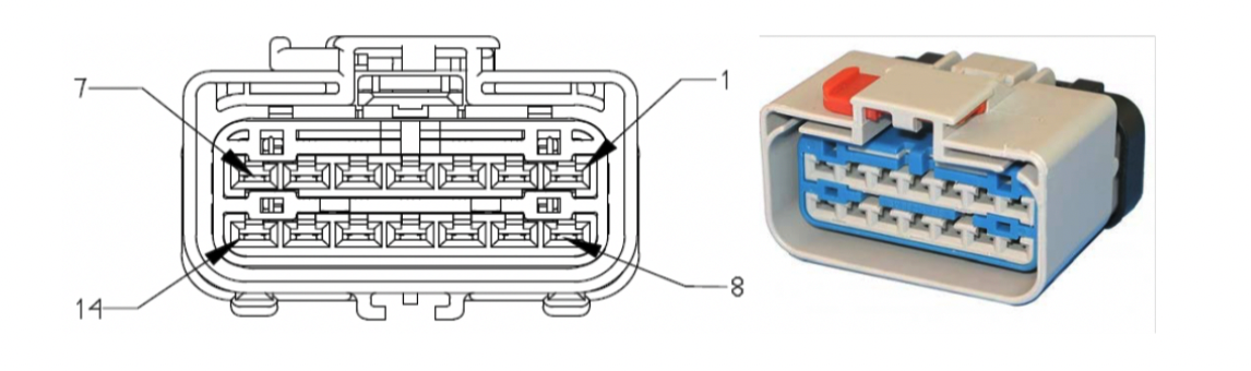 Harnais : HRN-CS14S21 (Port RP1226)