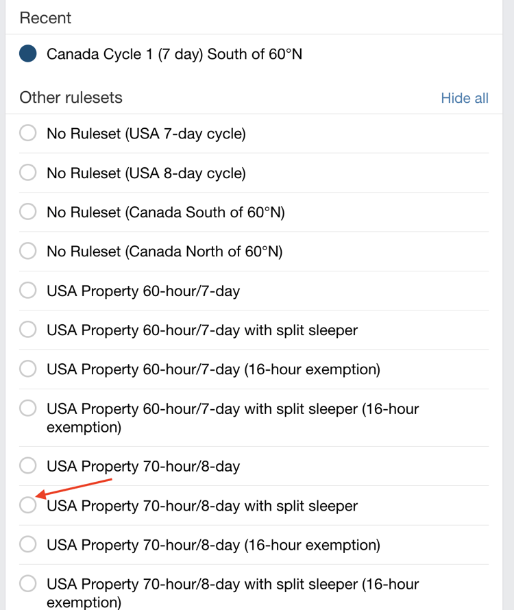 Geotab Drive: Changing Rule Sets (Cycle)